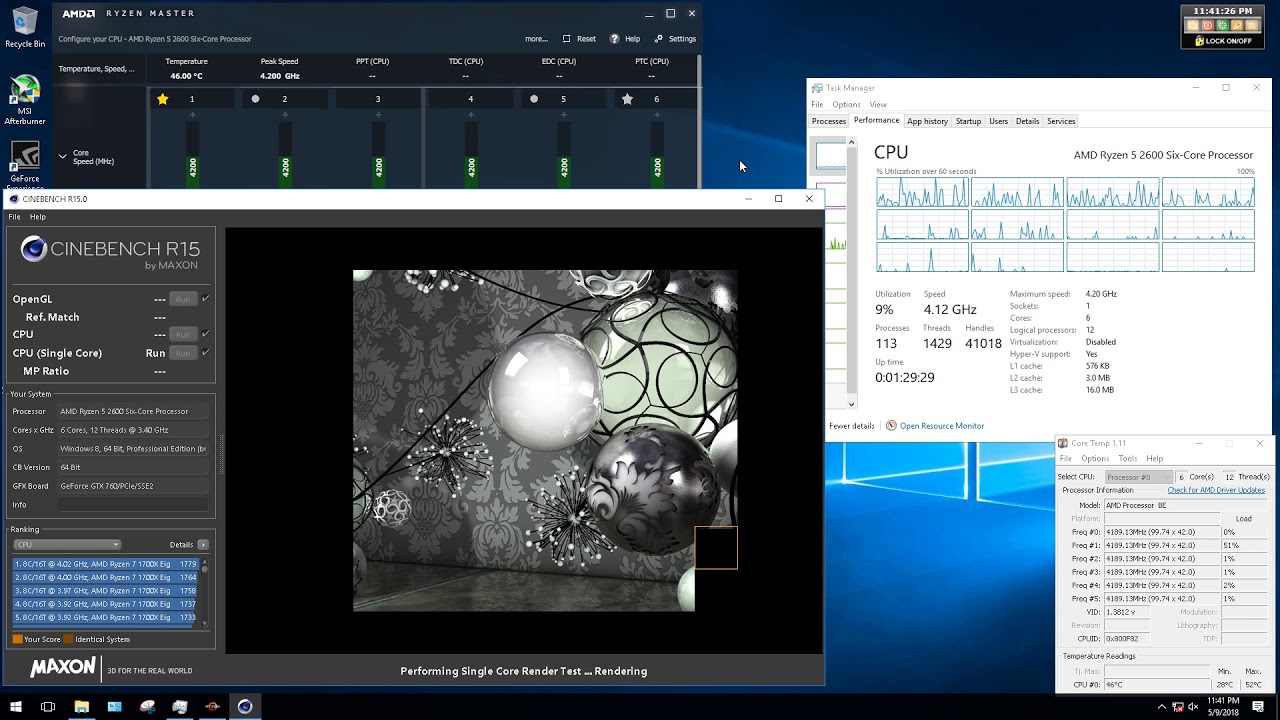 XFR2 5.0 Ghz boost 1-thread on ryzen 2600 - YouTube