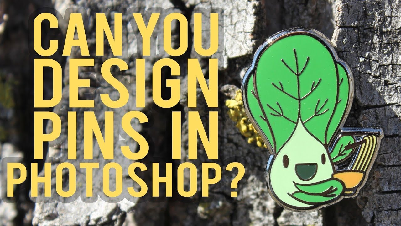 Can you design enamel pins in Photoshop? - YouTube