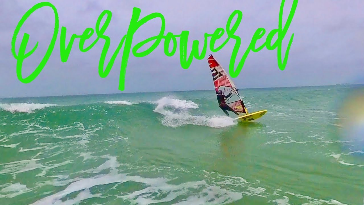 Stormy Sandy Acres Windsurfing Cornwall - YouTube