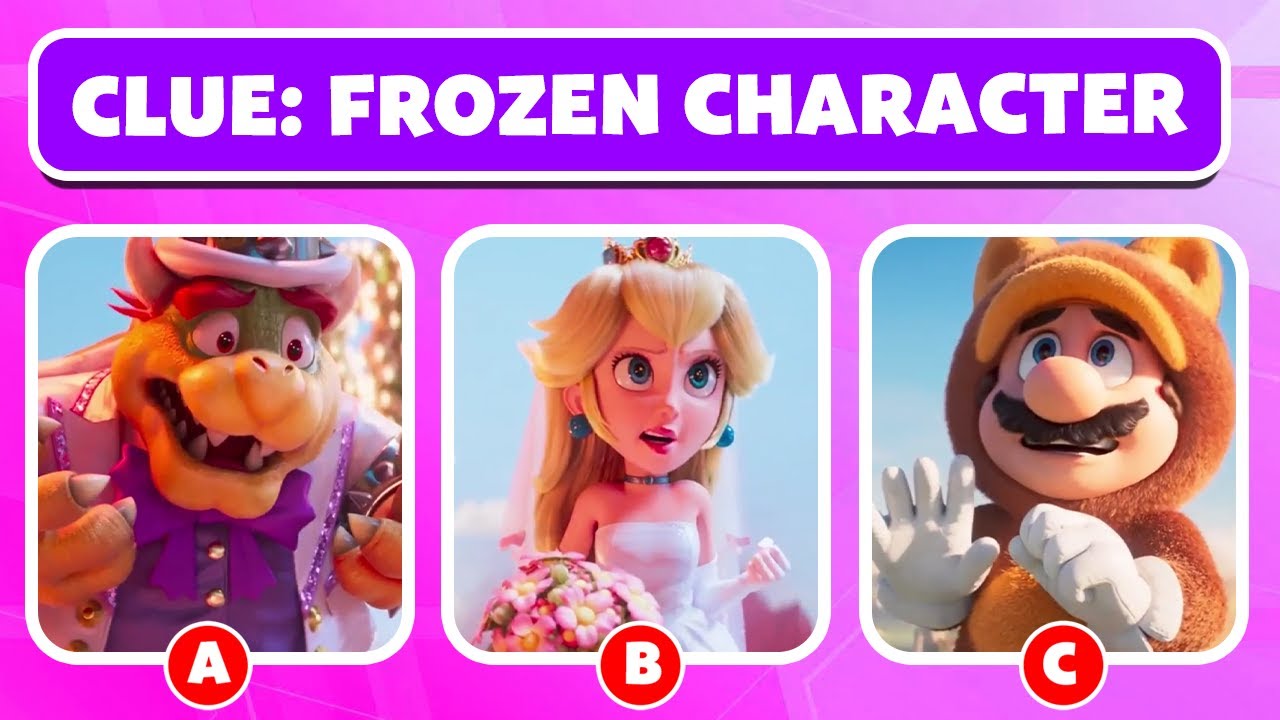 Guess The Super Mario Character ONLY with One Clue or Hint!🍄🍄🧠🧠 - YouTube