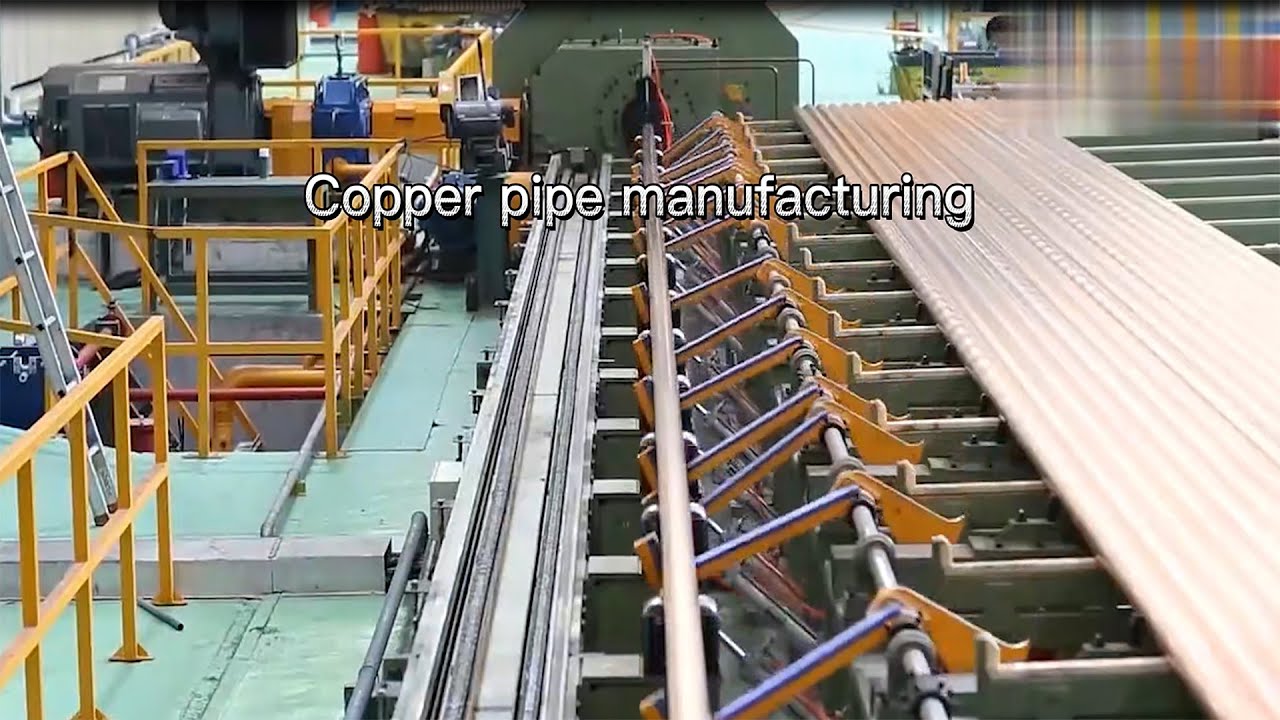 Copper pipe manufacturing workshop - YouTube