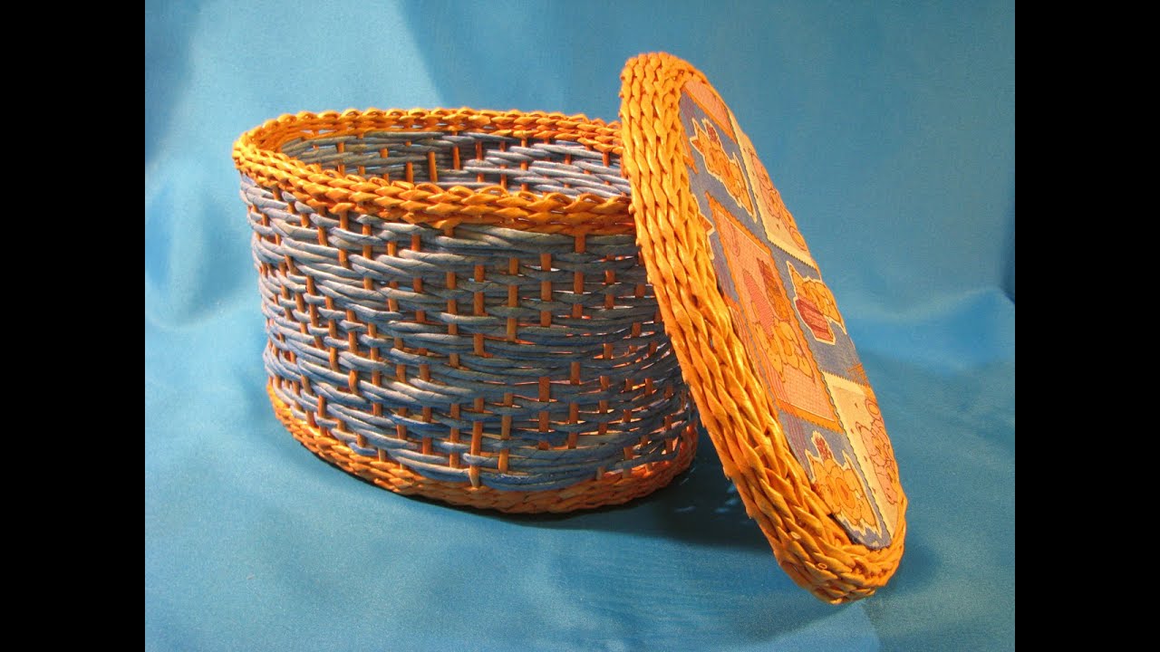 Newspaper weaving. The “waves” pattern. Part 2. - YouTube