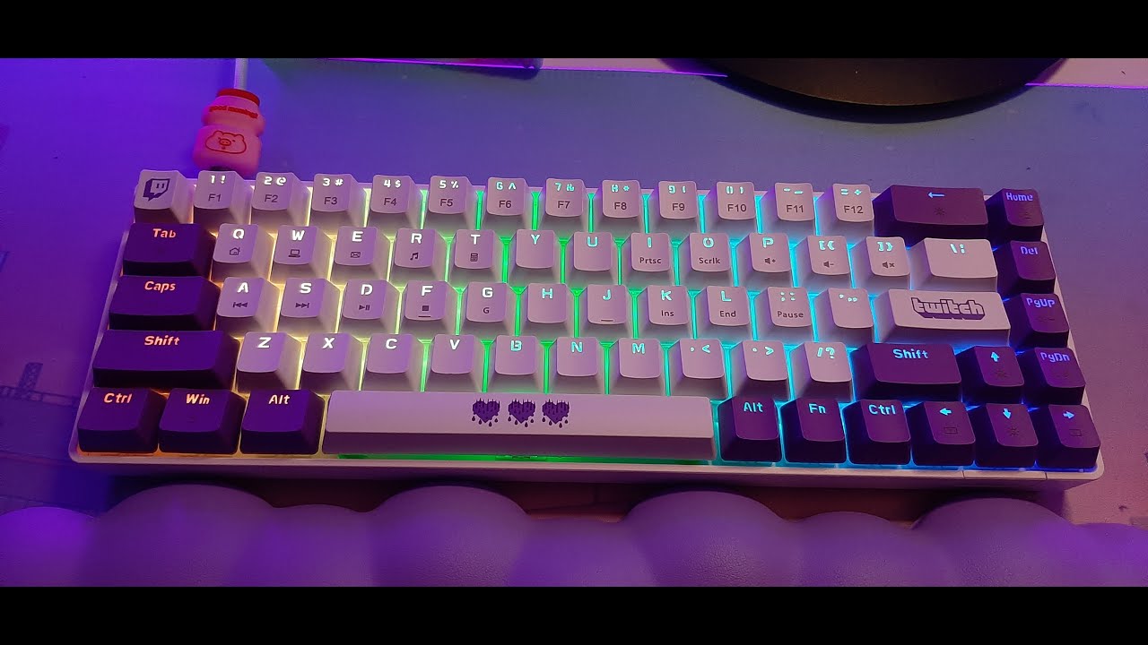 Modding The Twitch Mechanical Keyboard | Outemu Purple Switches - YouTube