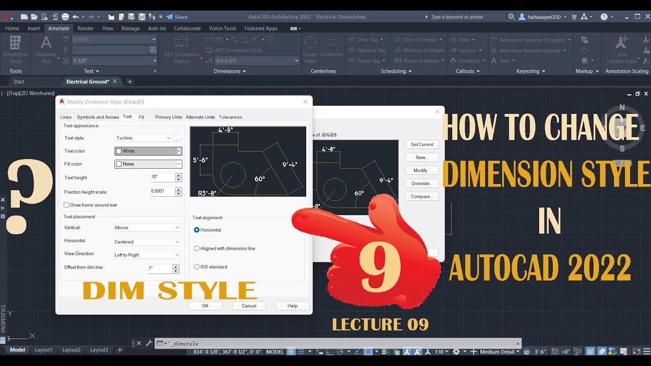 How To Change The Dimension Style In AutoCAD 2022 AutoCAD 2022 Dimension Style Manager How To Change The Dimension Style In AutoCAD 2022 AutoCAD 2022 Dimension Style Manager