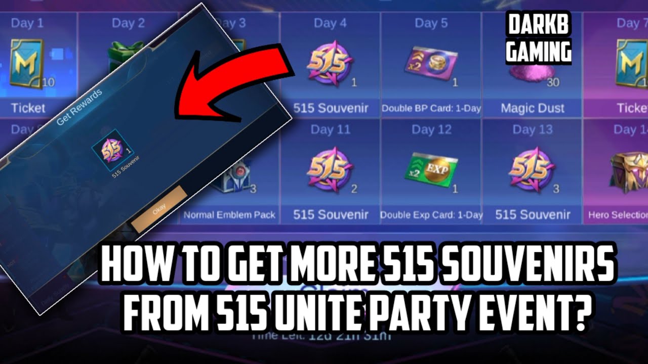 How to Get More 515 Souvenir in MLBB | 515 Login Event | Mobile Legends ...