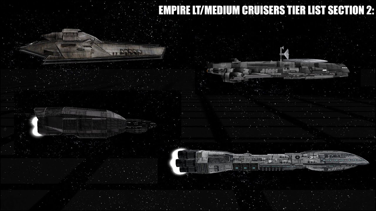 Star Wars: Empire LT/Medium Cruisers Tier List #clonewars - YouTube