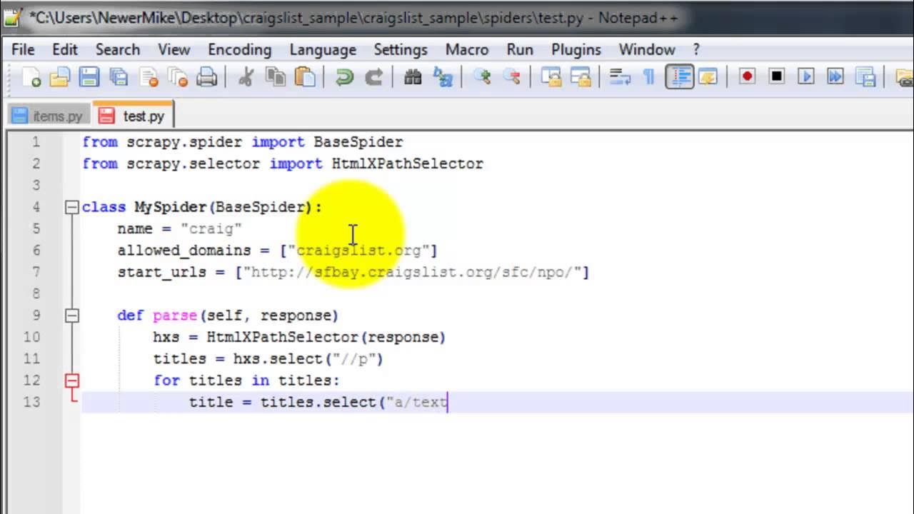 Scraping Web Pages with Scrapy - YouTube