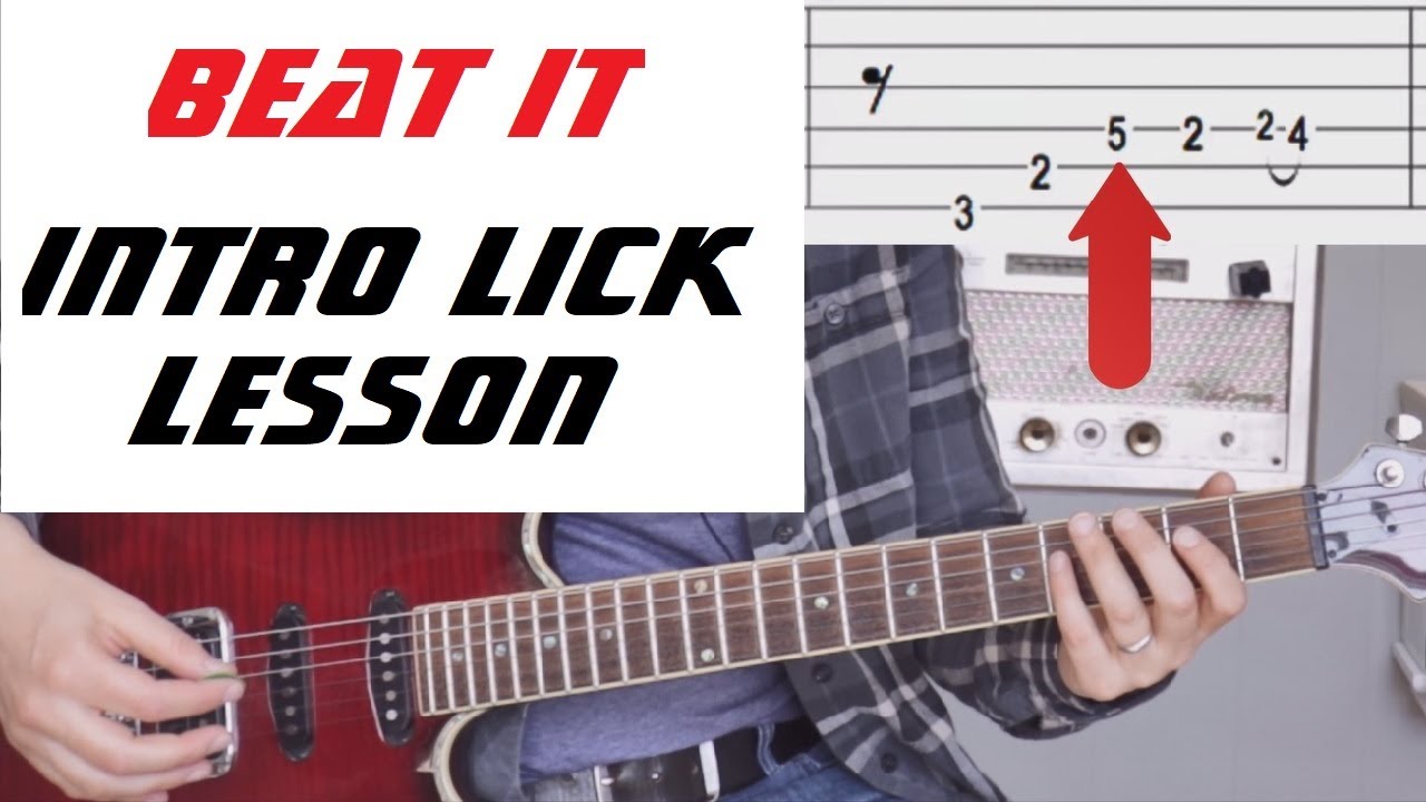Beat It Intro Lick Guitar Lesson - YouTube