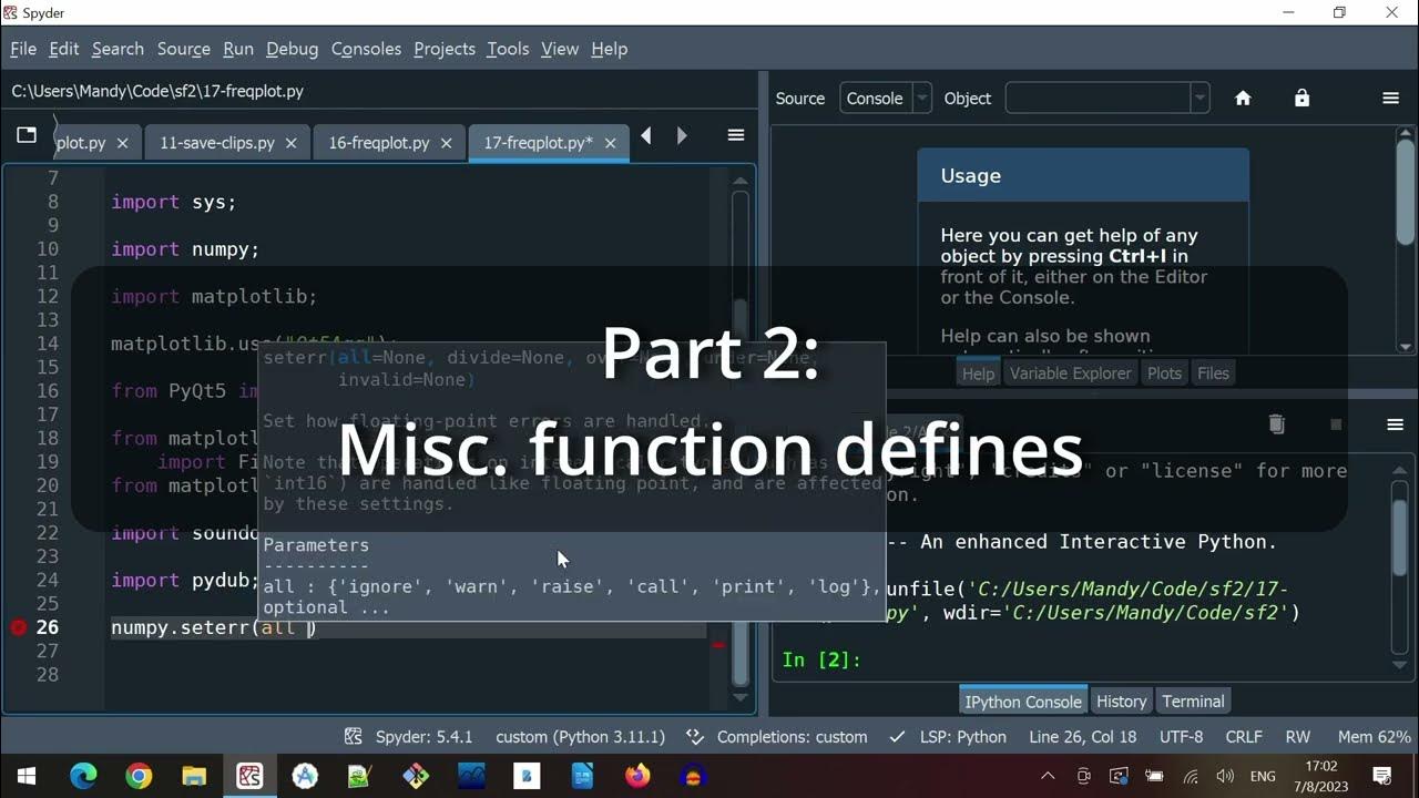 Part 2: Misc function defines - Python PyQt5 GUI - YouTube