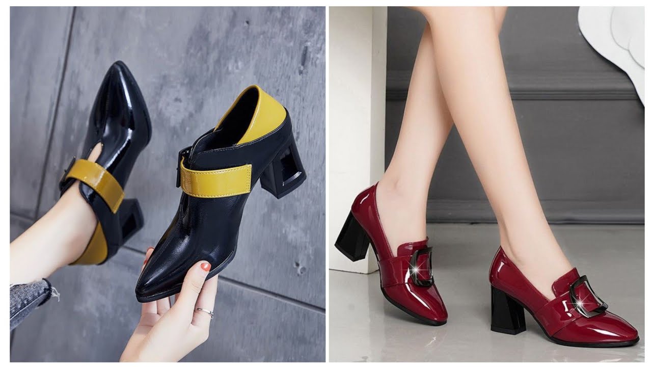 Top beautiful leather shoes design collection for ladies/Amazing pure ...