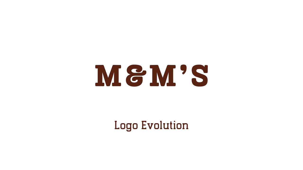 Logo History - M&M'S Logo Evolution - YouTube