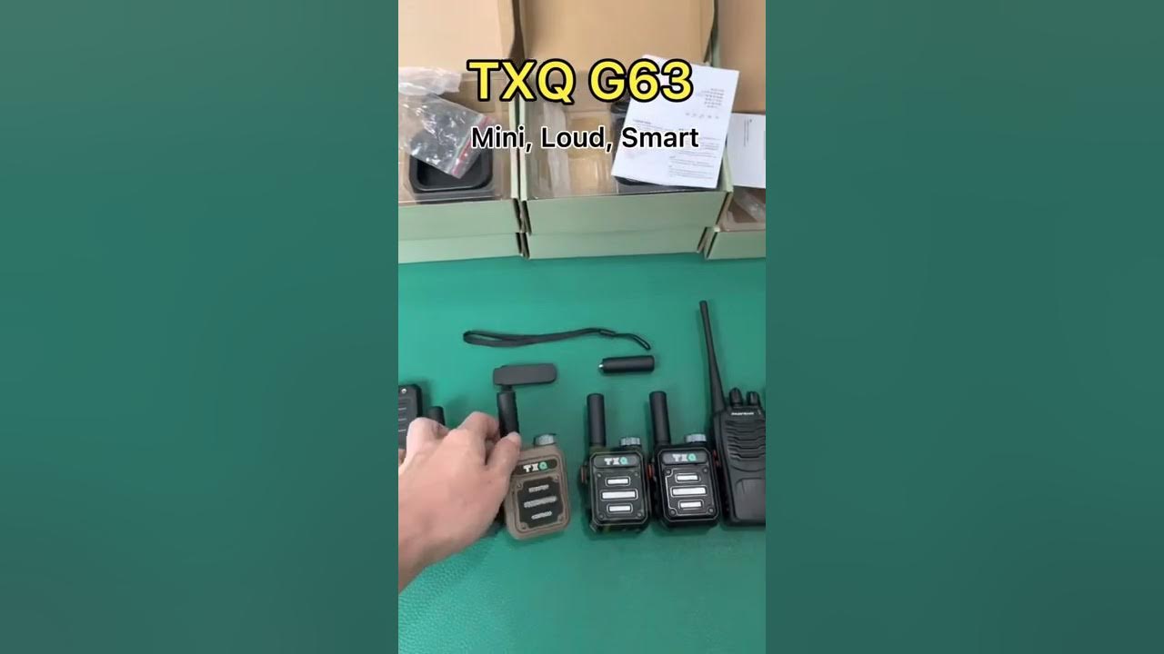 TXQ G63 walkie talkie,Smaller, louder, smarter! Military quality, automatic frequency pairing ...