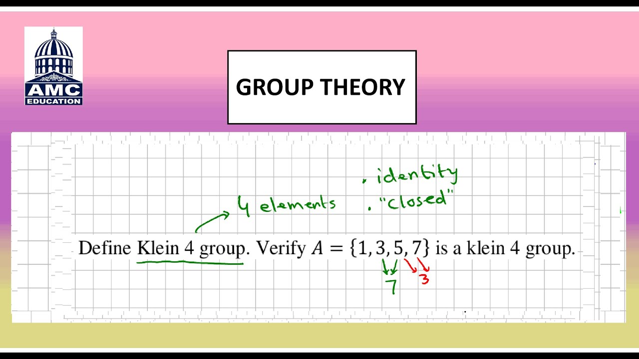 Klein 4-group definition and example - YouTube