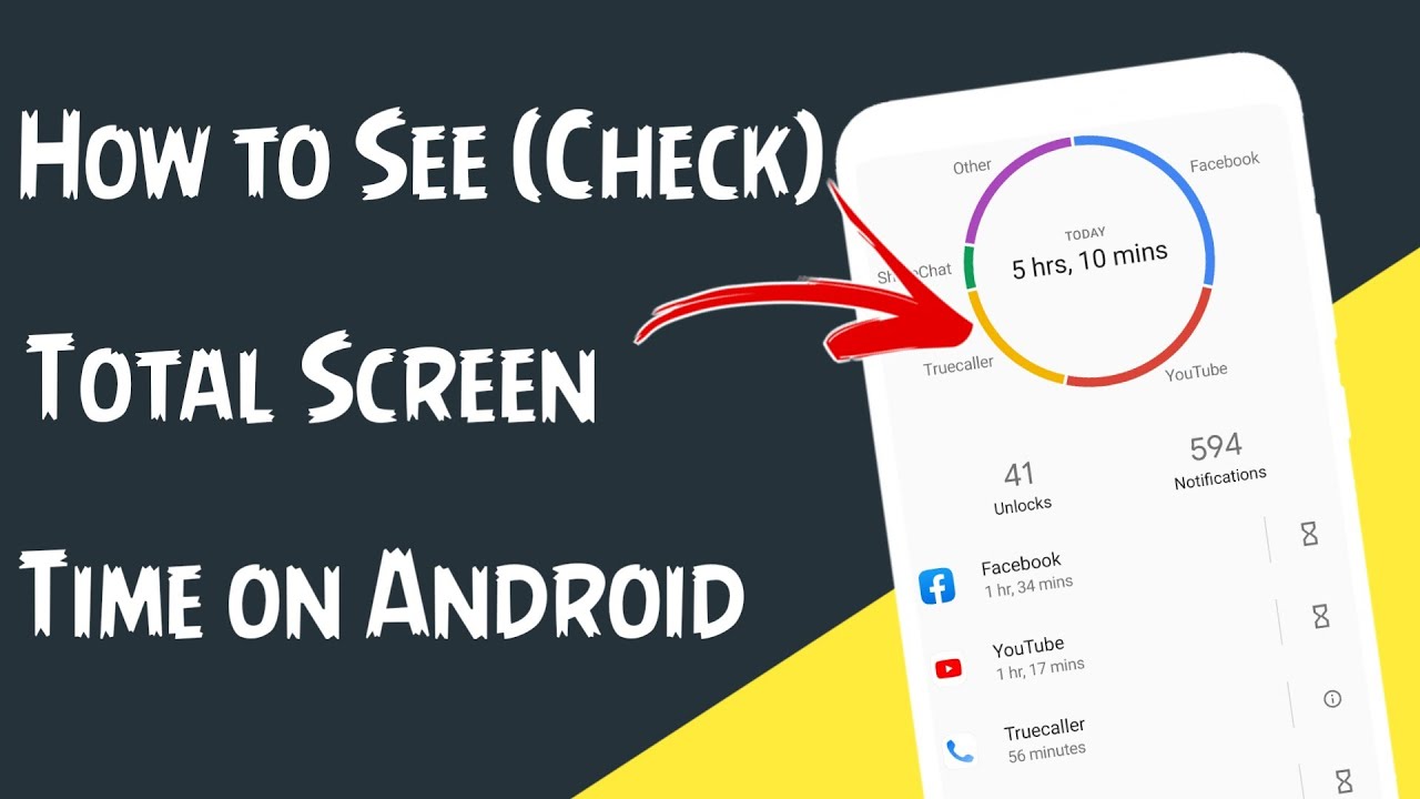 How To Check Screen Time on Android | Screen Time Kaise Dekhe | Android ...