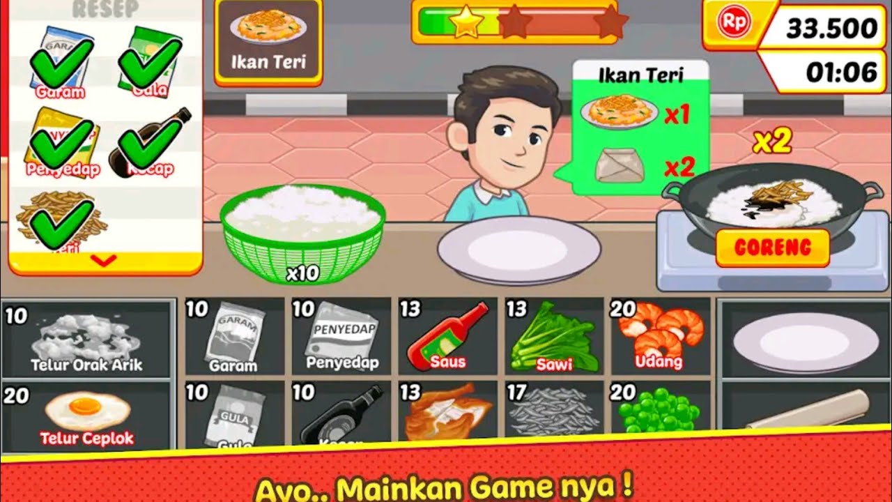 WARUNG NASI GORENG - GAME BERJUALAN NASI GORENG - INDONESIA GAMES ...