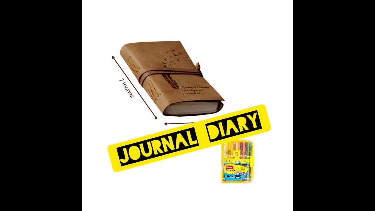 🛒 Journal/personal Diary 📔🖋& oil pastels🖍 - YouTube
