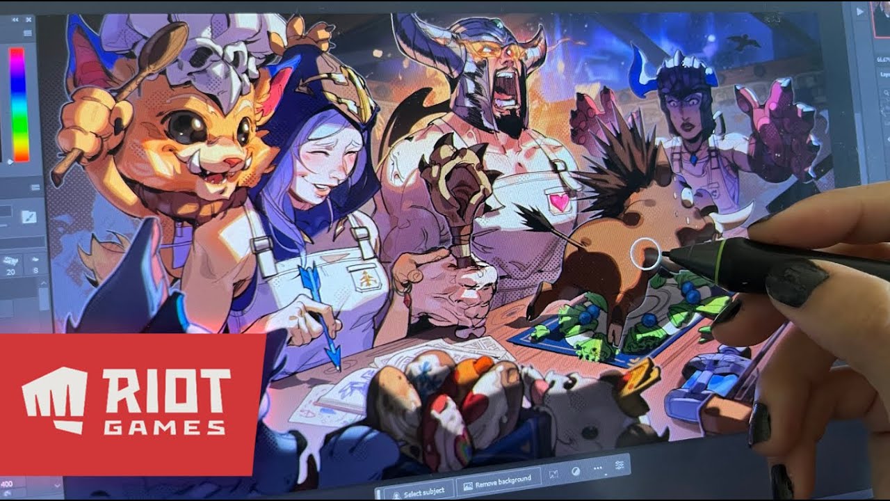 I Did a Painting For Riot Games! #legendsofruneterra - YouTube