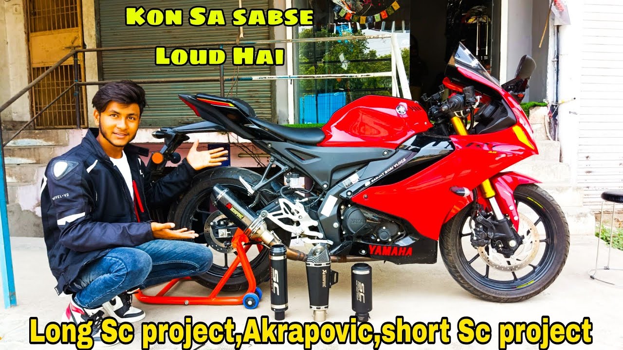 R15 V4 Crazy Sound Check🔊 || Sc Project, akrapovic, long Sc Project, Etc - YouTube