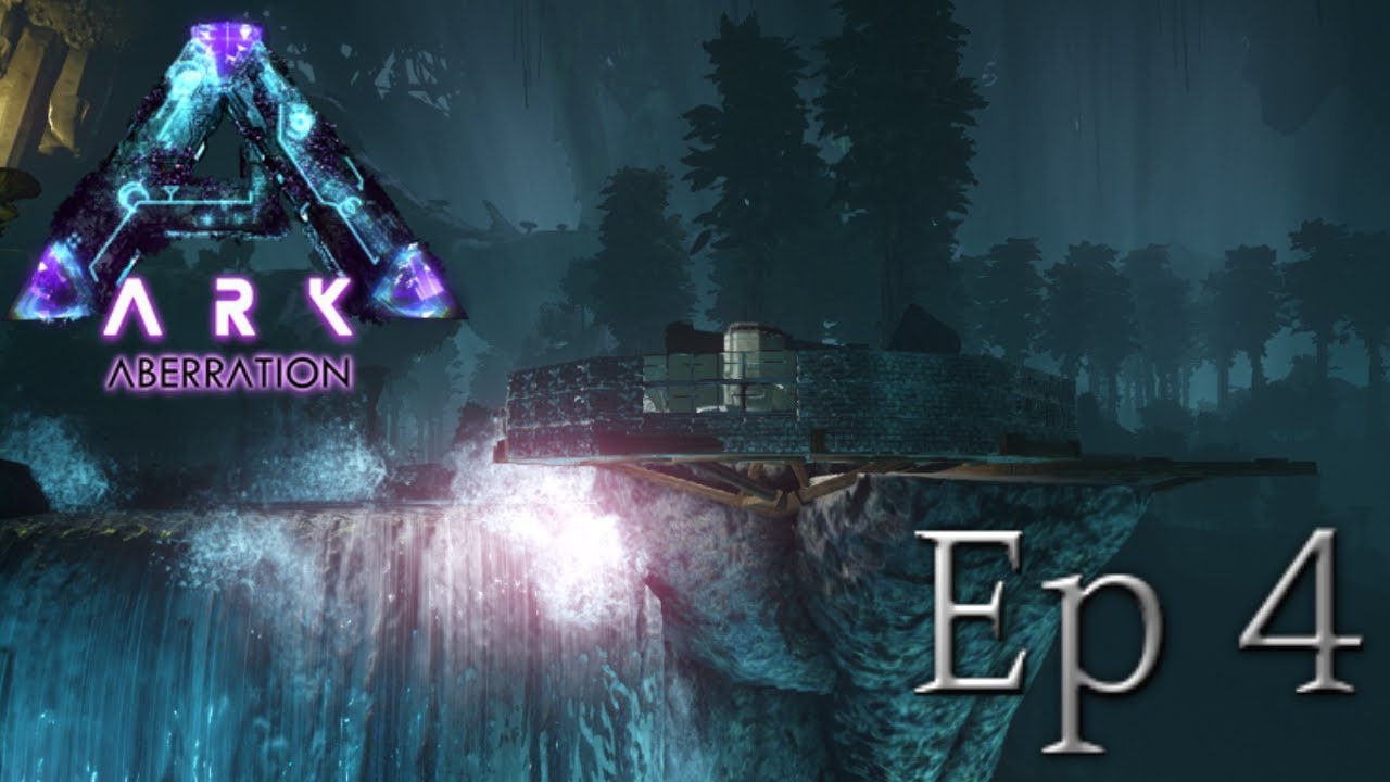 Building the Ultimate Waterfall Base in Ark Aberration Ep 4 - YouTube