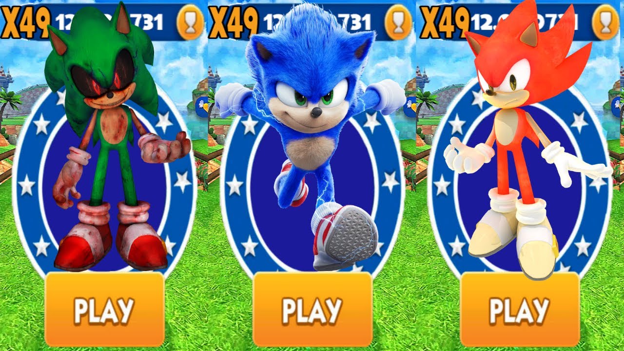 Sonic Dash - Zombie Sonic vs Red Sonic vs Movie Sonic vs All Bosses ...