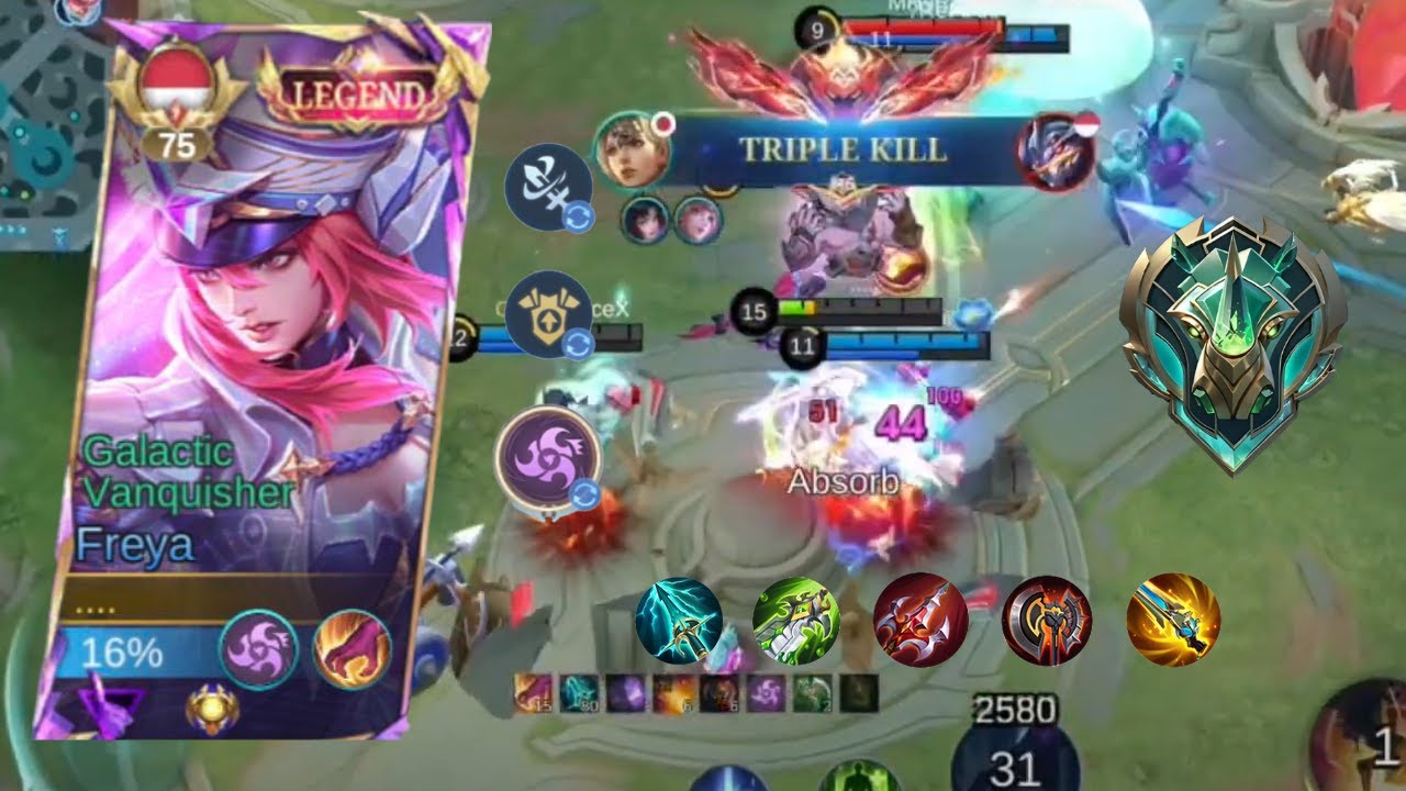 GAMEPLAY FREYA RESET RANK AWAL SEASON TIER EPIC - Mobile Legends - YouTube