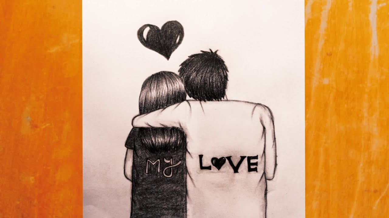 Beautiful ️ live couple derwing.[easy derw]. How to draw a Romantic ...