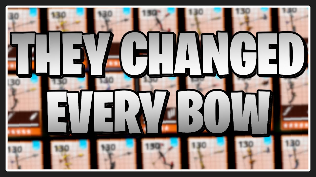 Fire Rate Just Made EVERY BOW Better! - 12.60 UPDATE Overview in ...