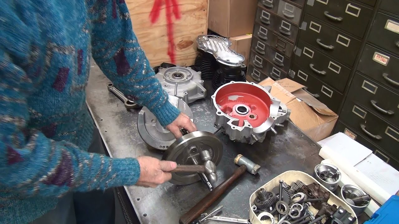 #105 1946 junk 84ci stroker knucklehead 500 mile new repo motor rebuild ...