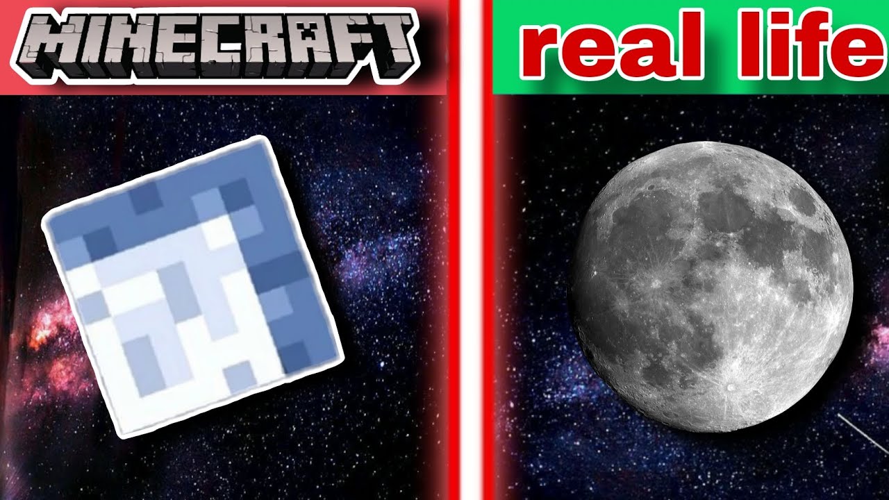 Minecraft vs real life (players, items, blocks, entity) - YouTube