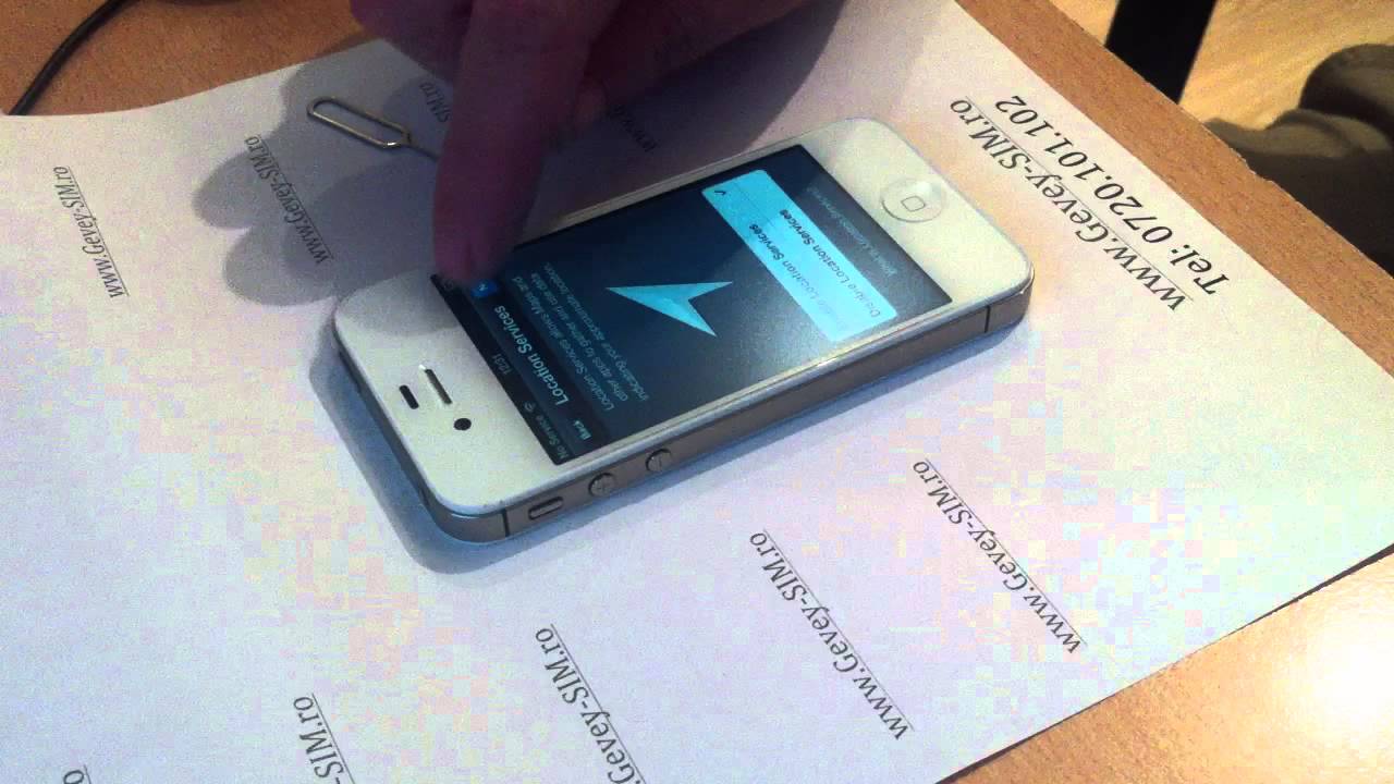 Unlock iPhone 4S using Gevey SIM www.Gevey-SIM.ro - test cartela ...