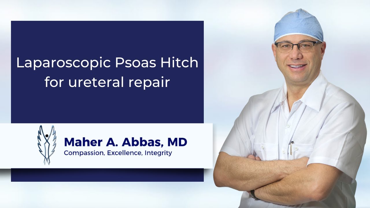 Laparoscopic Psoas Hitch for ureteral repair by Dr Maher A. Abbas - YouTube