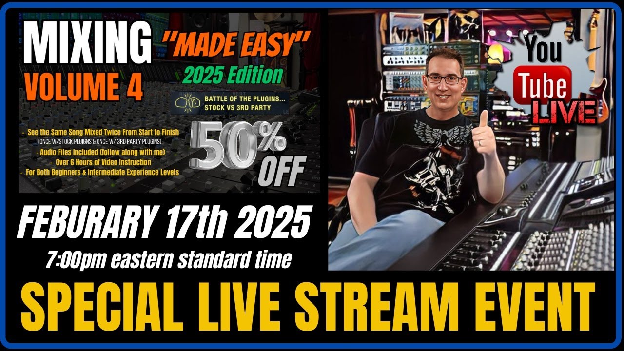 New Mixing Course, New Mixing Website, Live Stream - YouTube