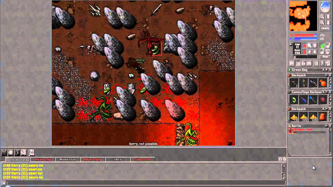 Tibia (Low-Mid Level Characters #19) - Fibula Dungeon Quest on Verry ...