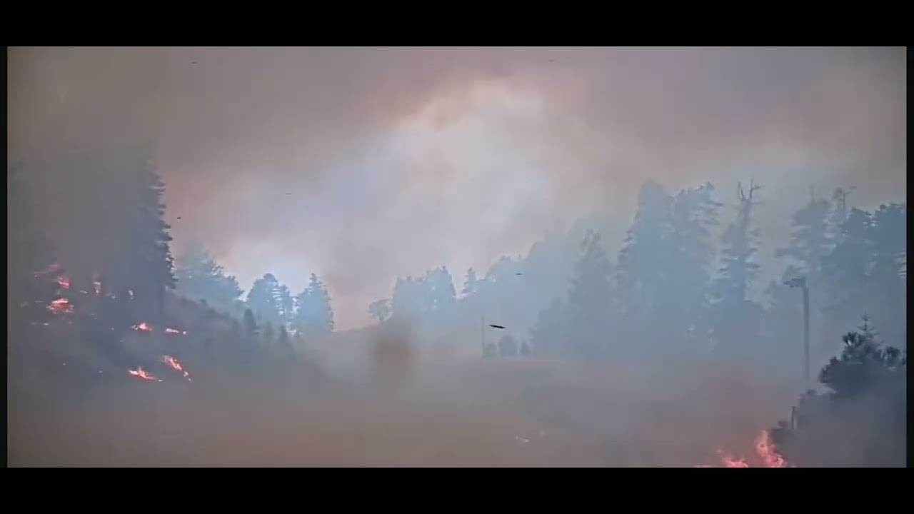 How quickly fire spreads with wind #linefire #bridgefire - YouTube