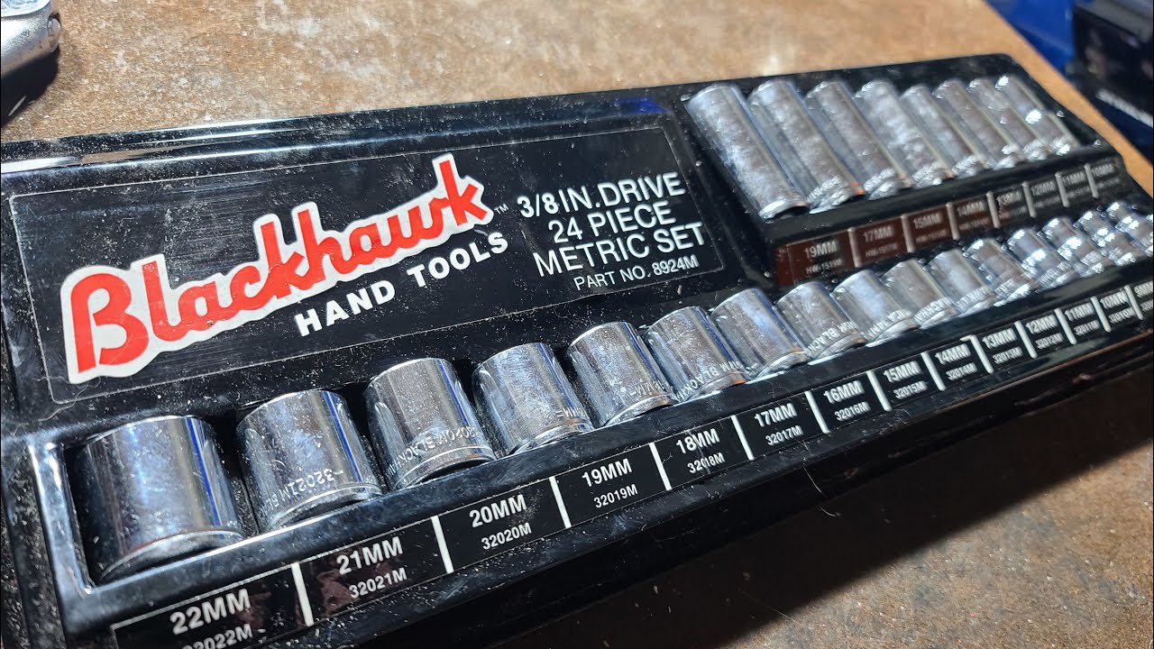 Blackhawk USA Classic Mechanics 3/8" Metric Socket Set Review - YouTube