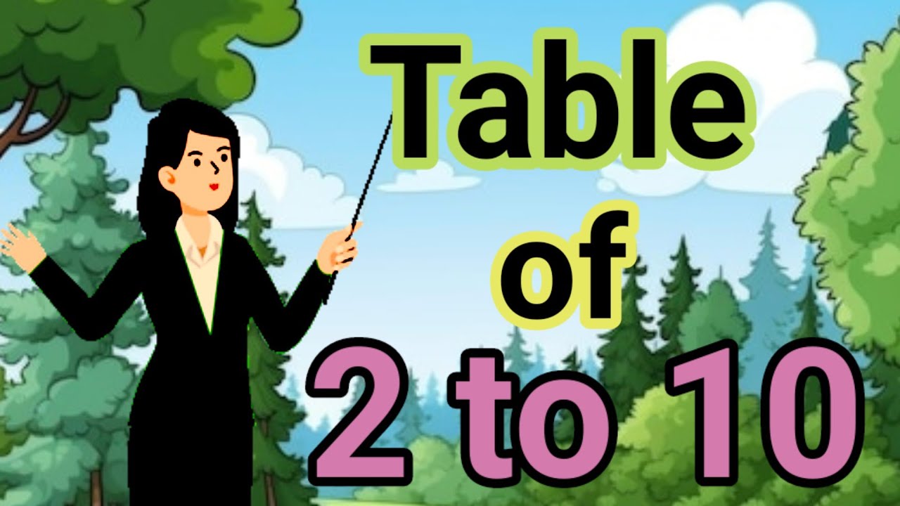 Table of 2 to 10, 2 to 10 ka Table, 2 se 10 tak ka Table, 2 to10, 2 to5 ...