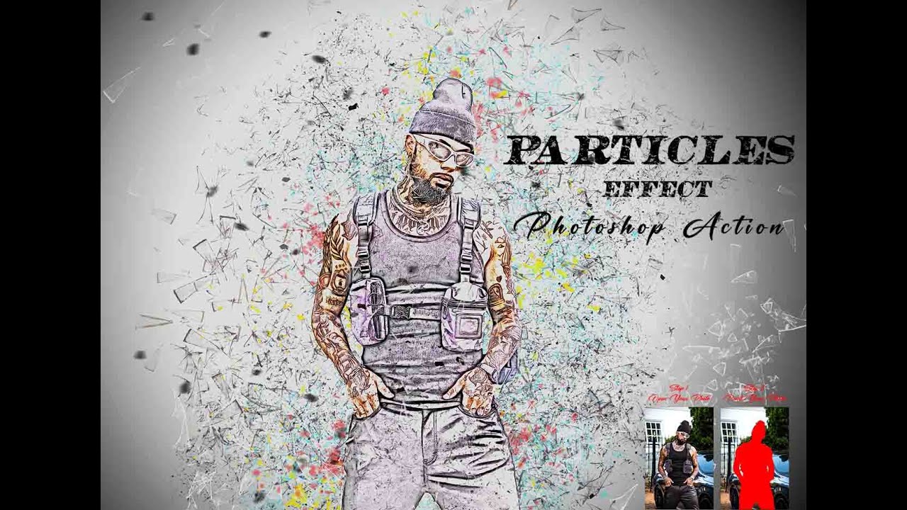 Particles Effect Photoshop Action - YouTube