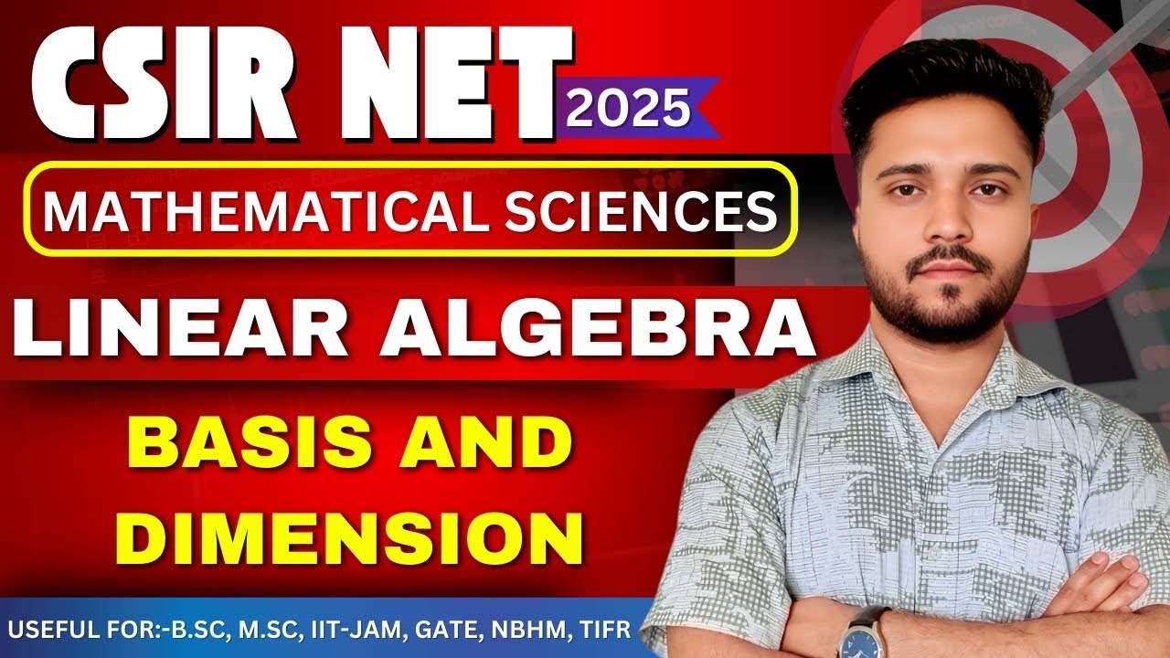Basis and dimension of vector space | Basis of vector space definition and examples | LINEAR ...