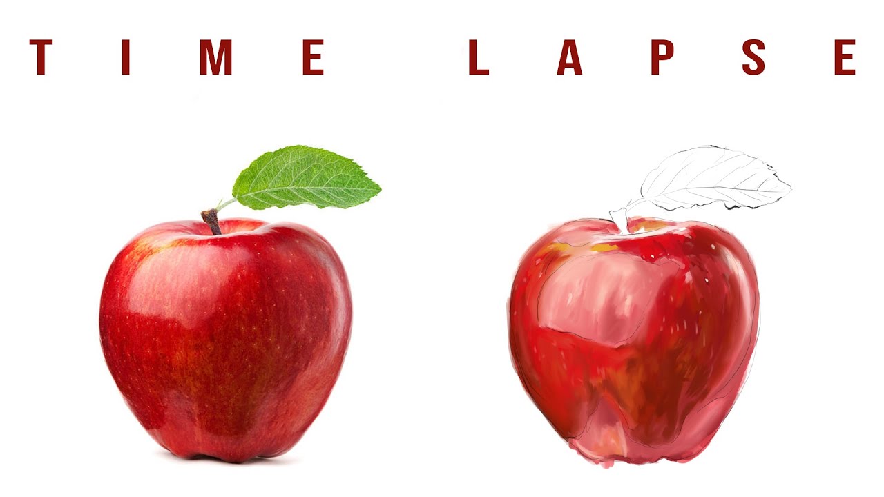 APPLE DIGITAL PAINTING (TIME LAPSE) COMING SOON - YouTube