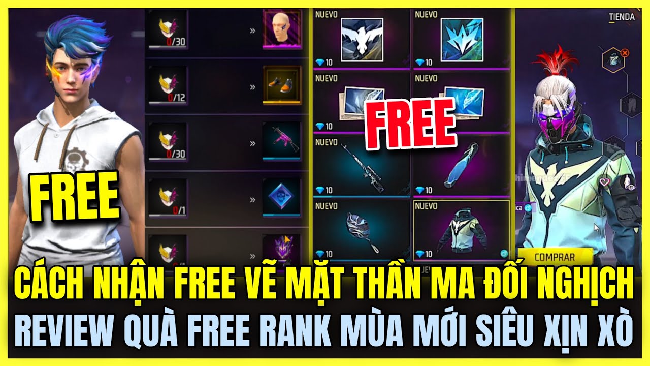Free Fire| CÁCH NHẬN FREE MẶT THẦN MA VÀ UMP NÂNG CẤP, REVIEW QUÀ FREE ...