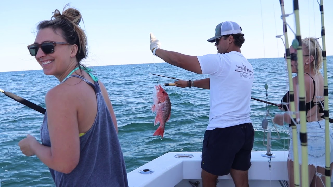Charter Fishing Trip out of Flora-Bama Marina - YouTube