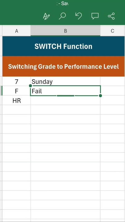 Using Switch Function. Switching from Grade to Performance Level. #excel #exceltips #exceltricks ...