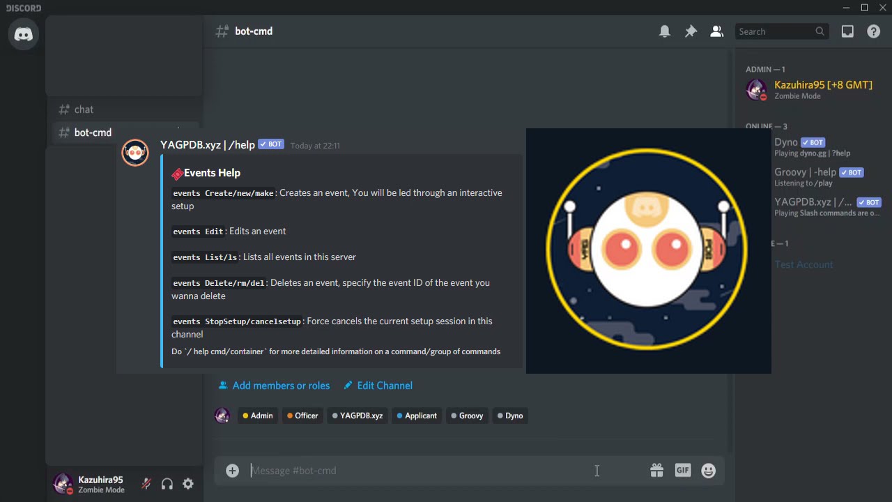 YAGPDB Events guide - YouTube