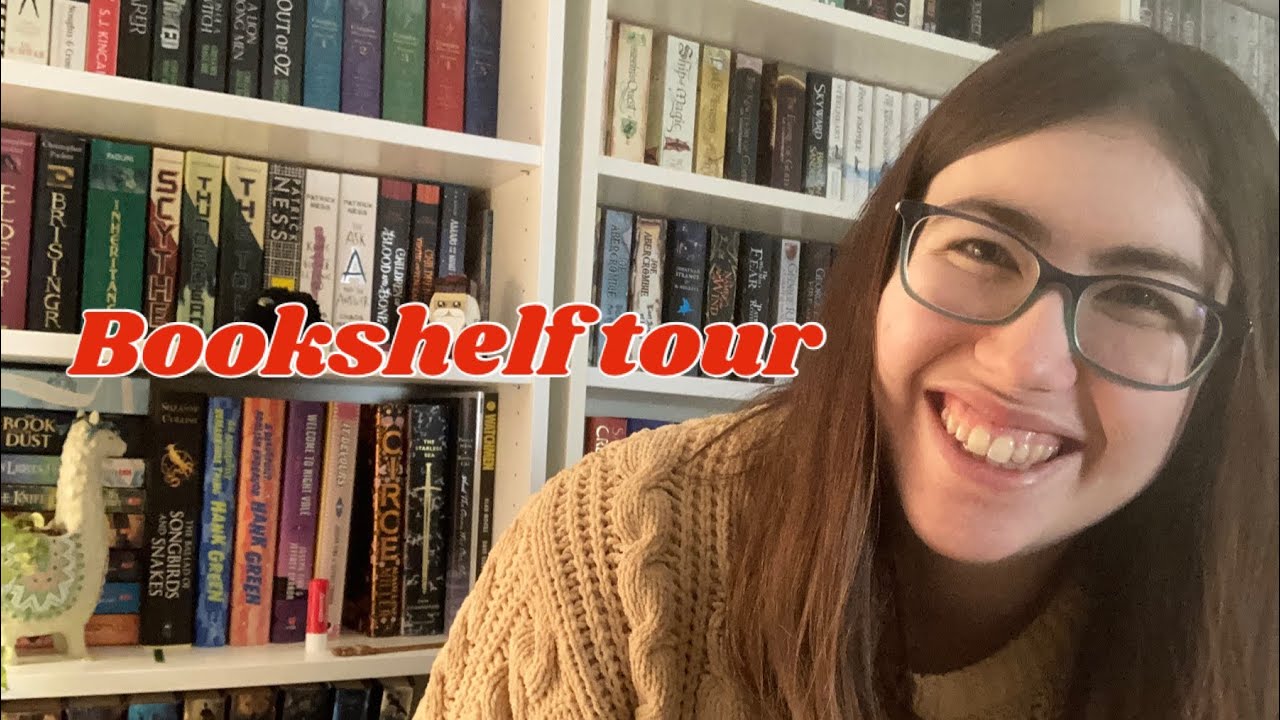 Bookshelf tour - over 600 books (2023) - YouTube