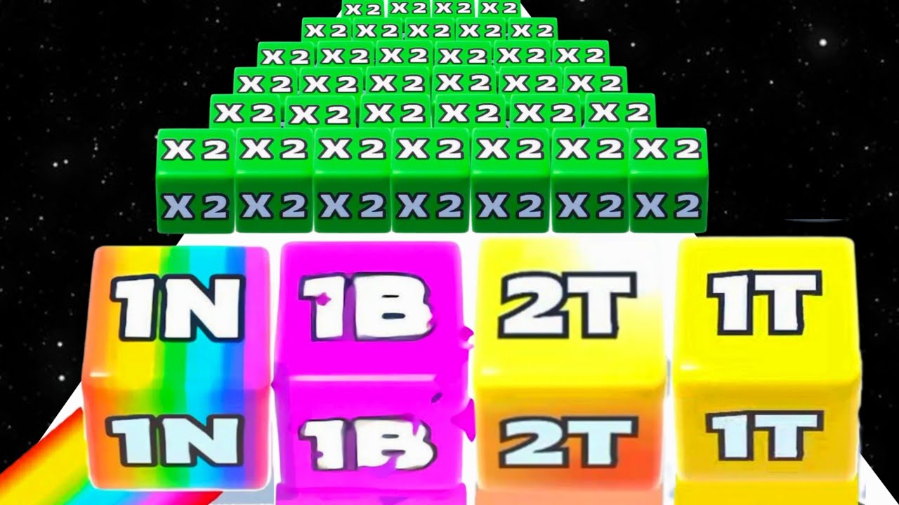 Jelly Runner 3D Number Game vs Level Up Runner - Level Up Number ...