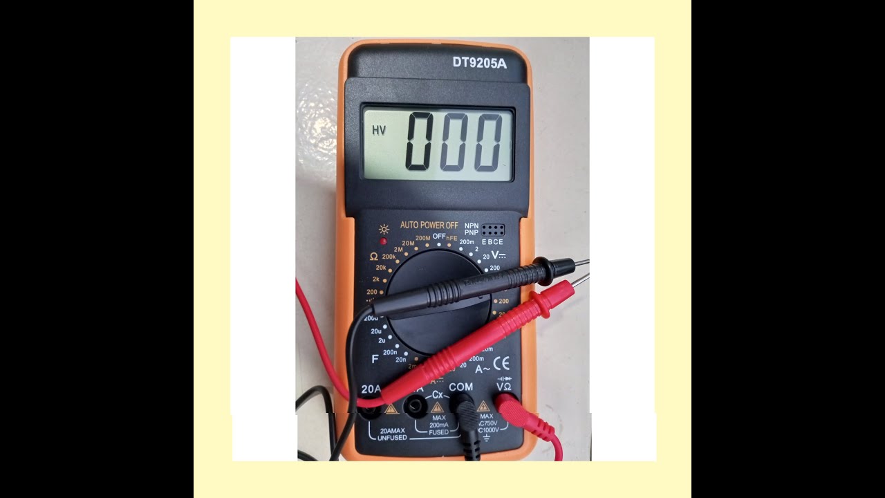 How to Use a Multimeter to Measure Voltage in an AC Circuit - YouTube