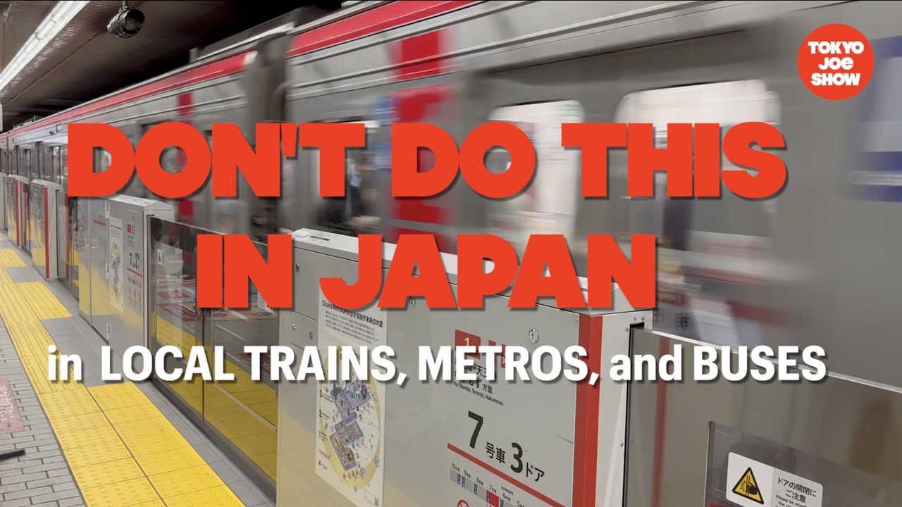 DON`T DO THIS IN JAPAN on Local Trains, Metros, and Buses JAPAN'S TRAIN ...