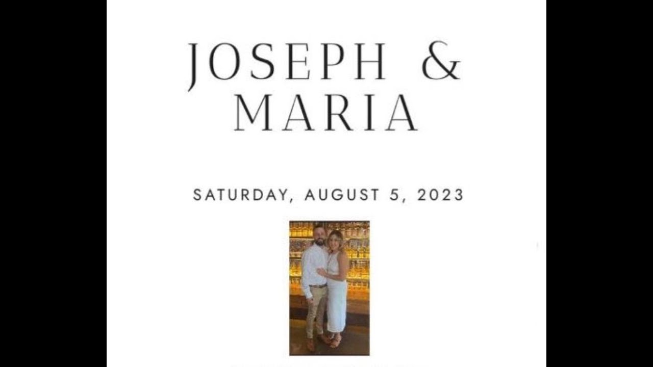 Joseph and Maria Wedding Ceremony 5-8-2023 - YouTube