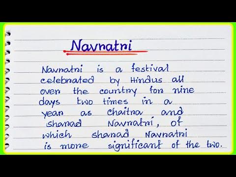 Paragraph writing on Navratri in English | Short essay on Navratri in ...