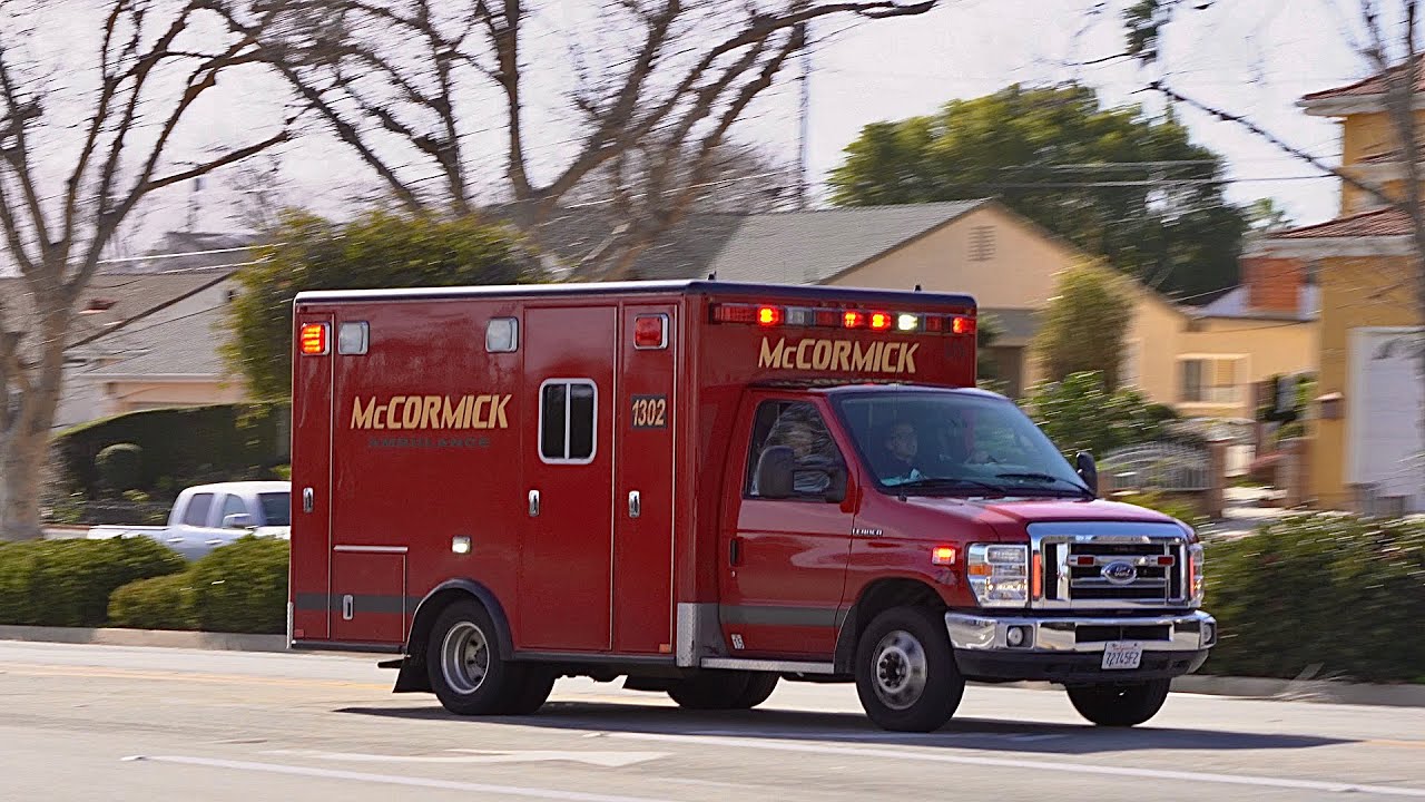 Mccormick Ambulance unit 1302 responding - YouTube